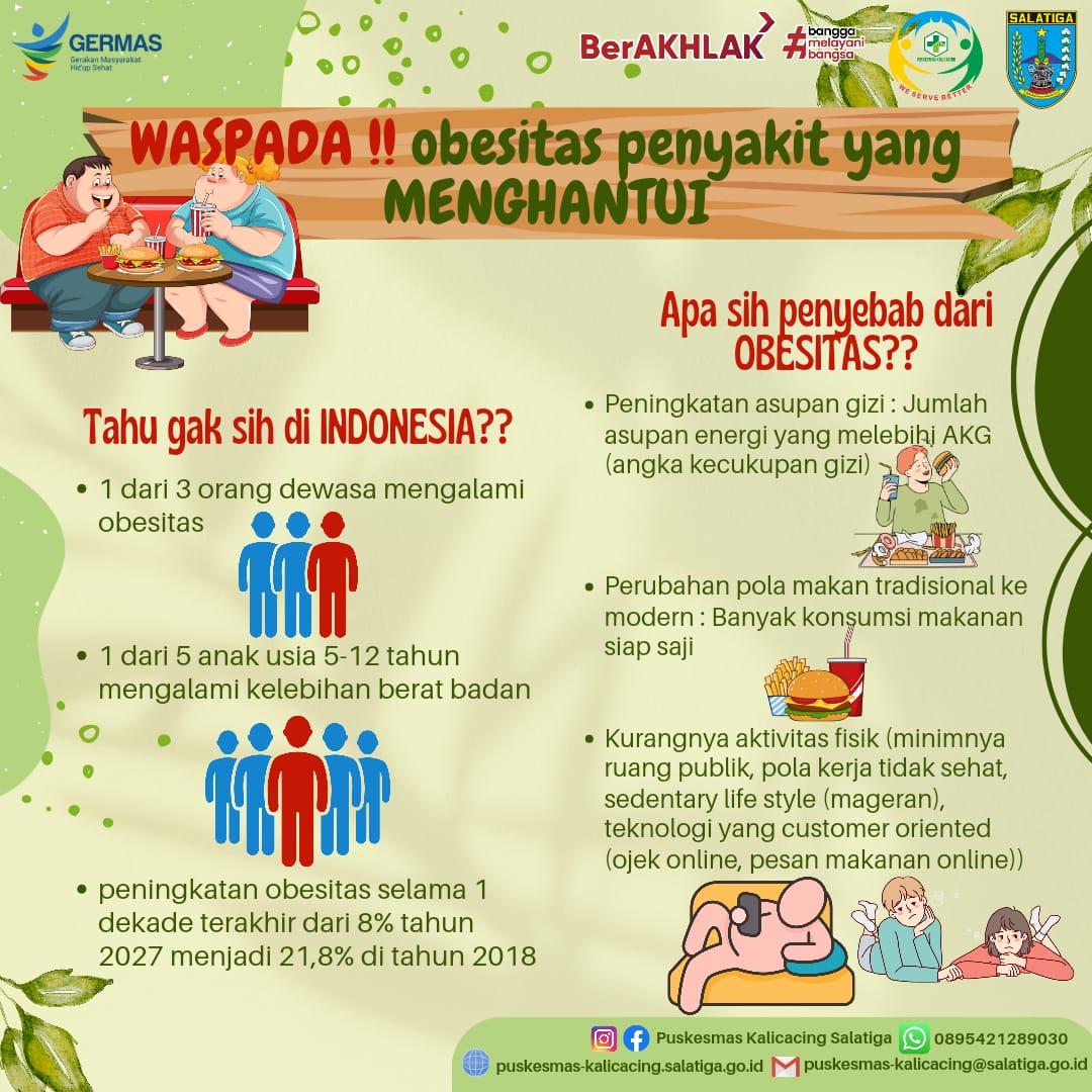 Waspada obesitas penyakit yang menghantui – Puskesmas Kalicacing Kota Salatiga