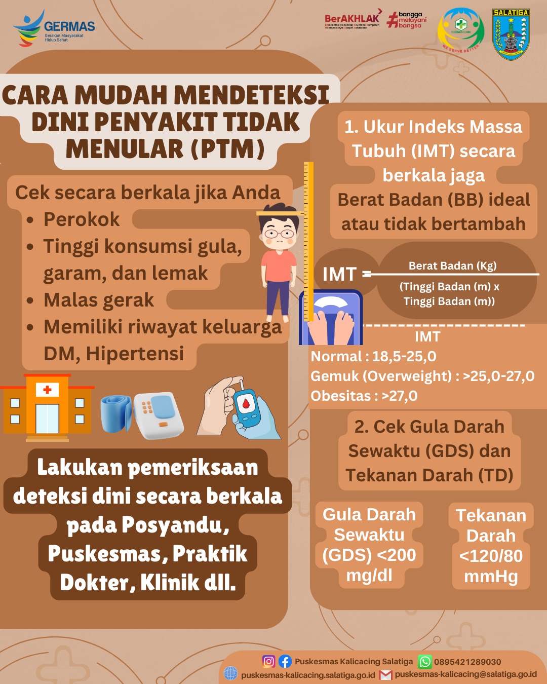 Cara Mudah Mendeteksi Dini Penyakit Tidak Menular (PTM) – Puskesmas Kalicacing Kota Salatiga